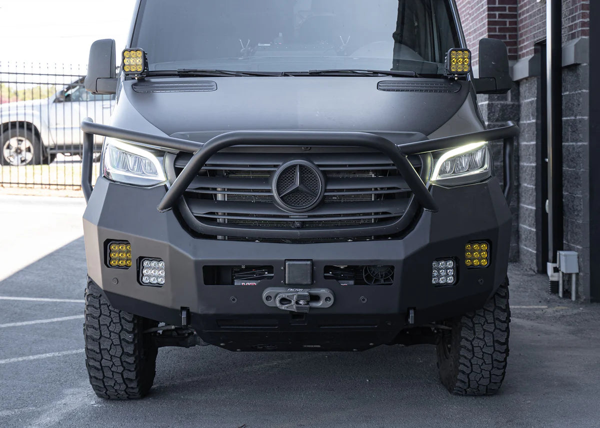 ROAMBUILT Mercedes Sprinter (2019-2024) Full Guard Front Bumper ...