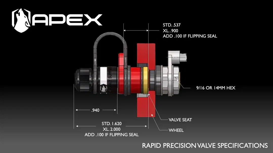 Apex Designs USA Rapid Precision Valve – XL RPV-Set of 5 – Adventure ...